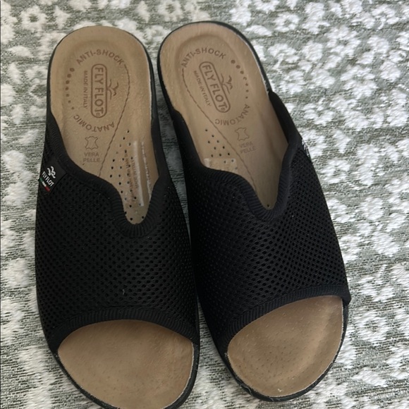 Fly Flot | Shoes | Fly Flot Black Womens Slide Sandals | Poshmark